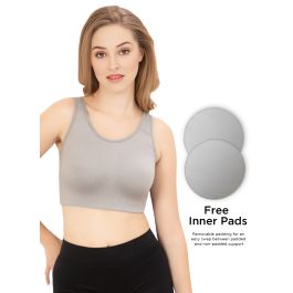 Riza Lounge Pop-On Bra With Removable Pads I 10 Days Return
